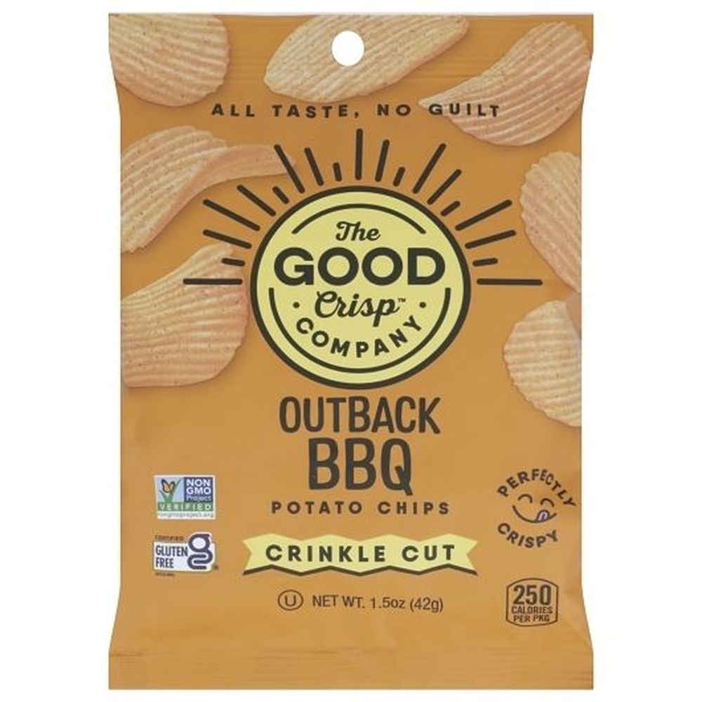 The Good Crisp Outback Bbq Crinkle Bagged Chips, 1.5 Ounce - 15 per case