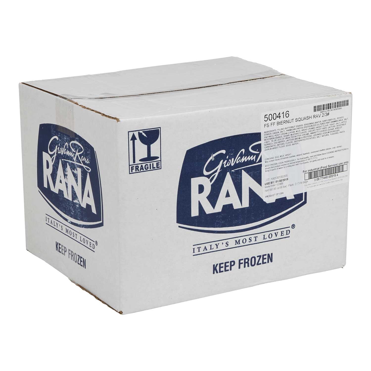 Rana Meal Solutions Butternut Squash Ravioli Case | FoodServiceDirect