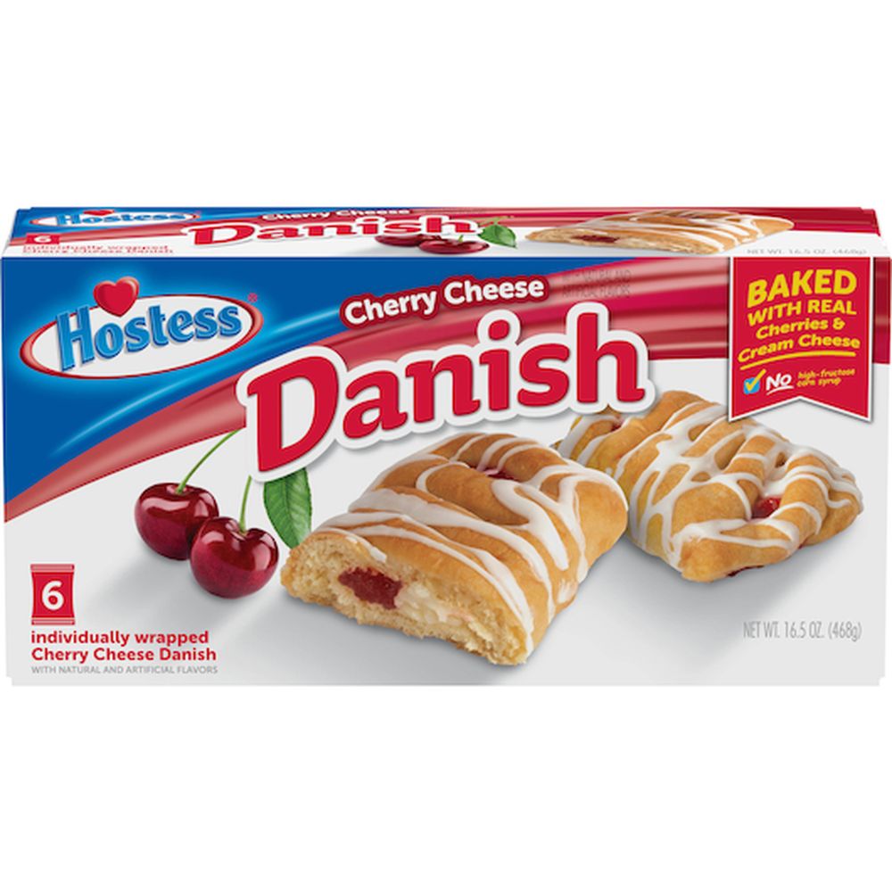 Hostess Cherry Cheese Bear Claw Danish - Multipack, 16.5 Ounce -- 6 per ...