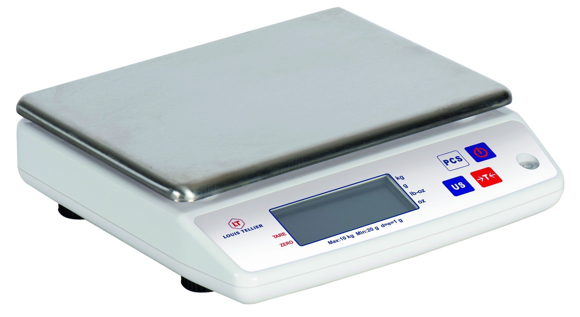 Louis Tellier 10 Kg Electronic Scale with Battery and Adapter, 9.44 x 9 ...