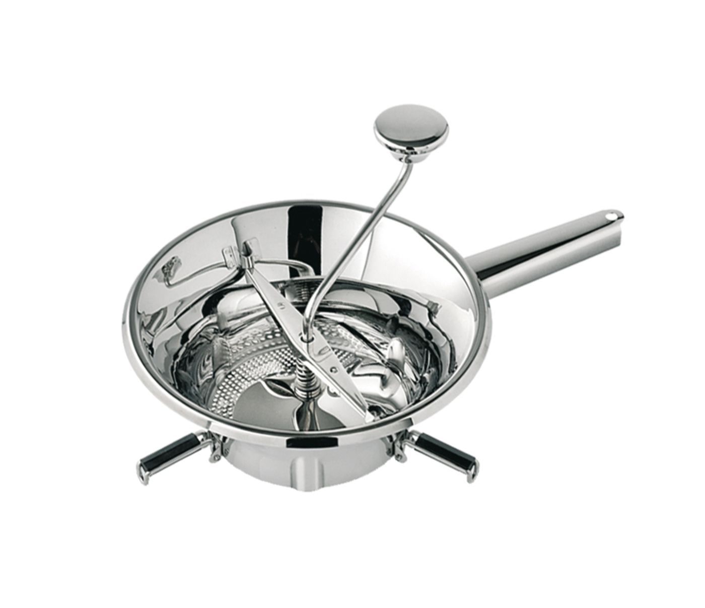 Louis Tellier 9.4 inch Stainless Steel Domestic Food Mill with 3 Grids ...