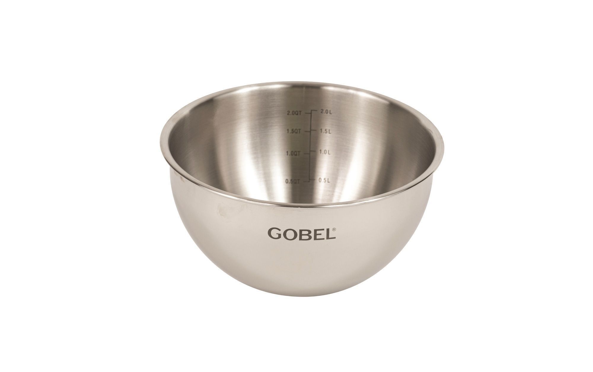 Gobel Stainless Steel Round Bottom Mixing Bowl, 7.87 inch Diameter x 4. ...