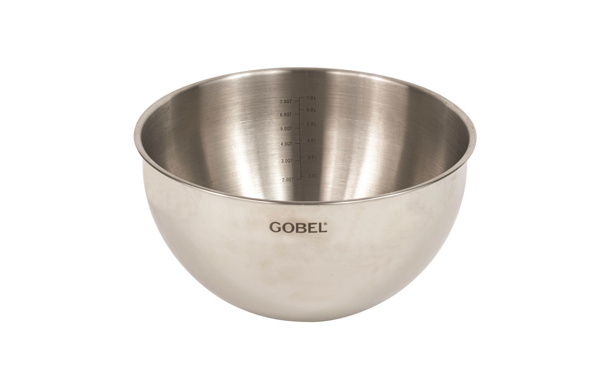 Gobel Stainless Steel Round Bottom Mixing Bowl, 11.81 inch Diameter x 6 ...