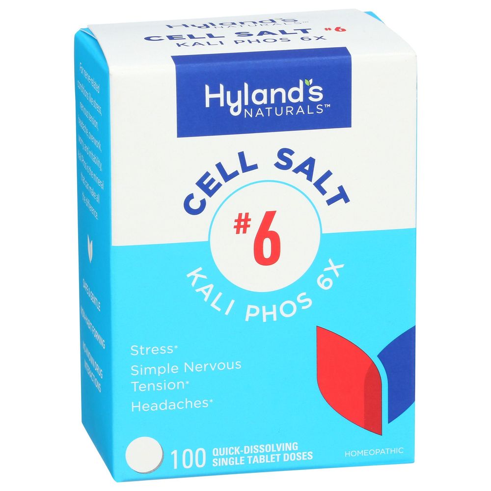 Hyland's Naturals Number 6 Kali Phos 6X Cell Salt Tablets, 100 count