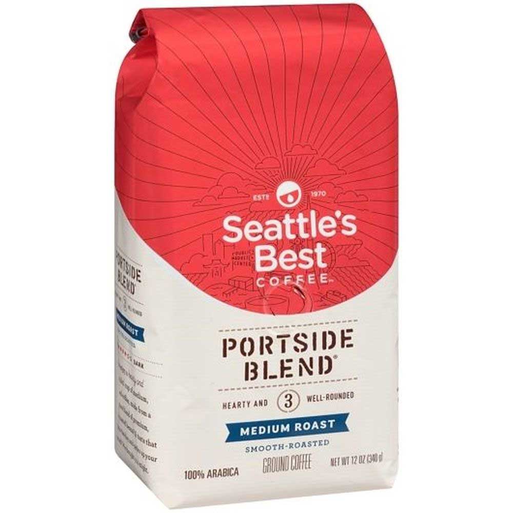 Seattles Best Coffee Portside Blend Medium Roast Ground Coffee, 12 ...