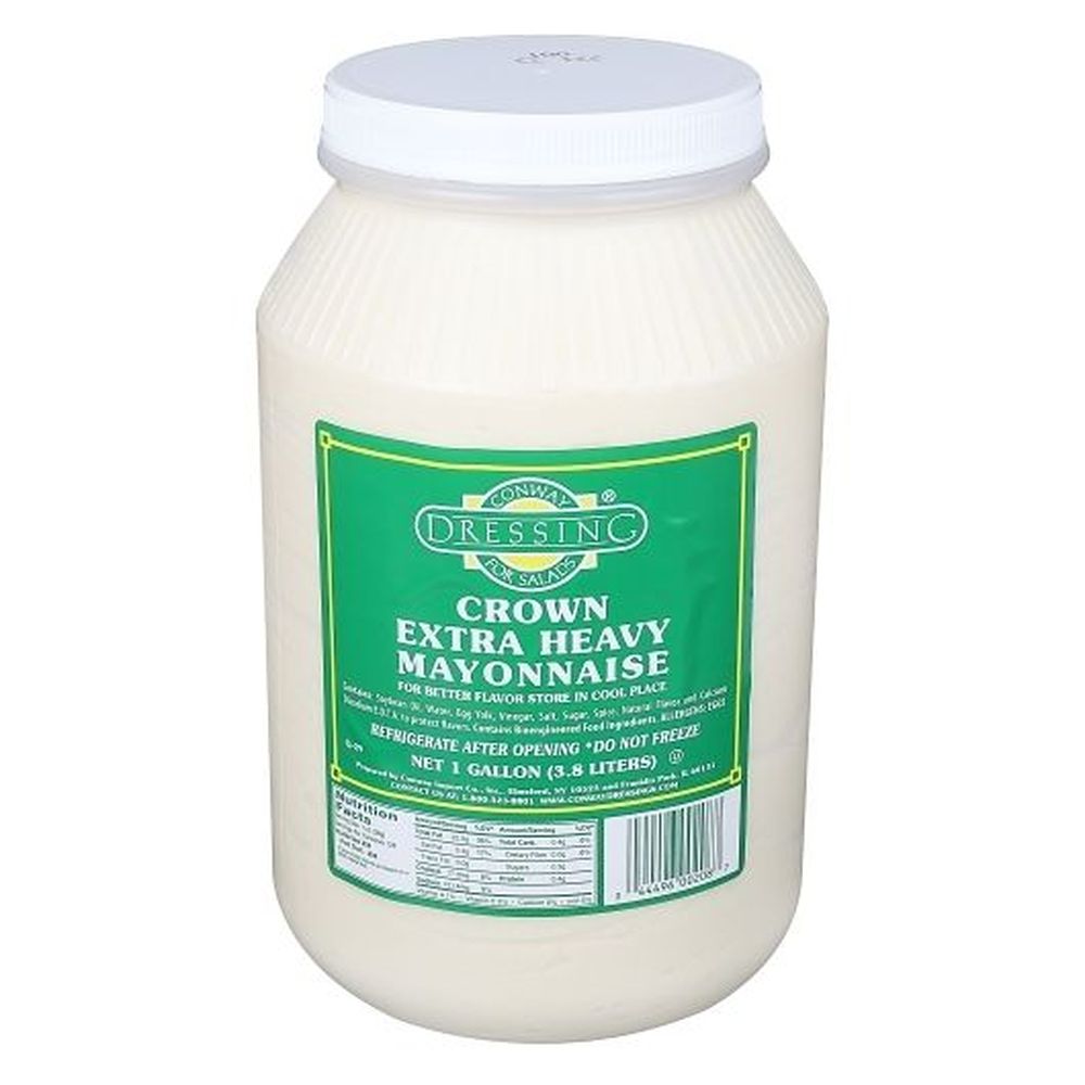 Conway Crown Extra Heavy Mayonnaise, 1 Gallon -- 4 per case