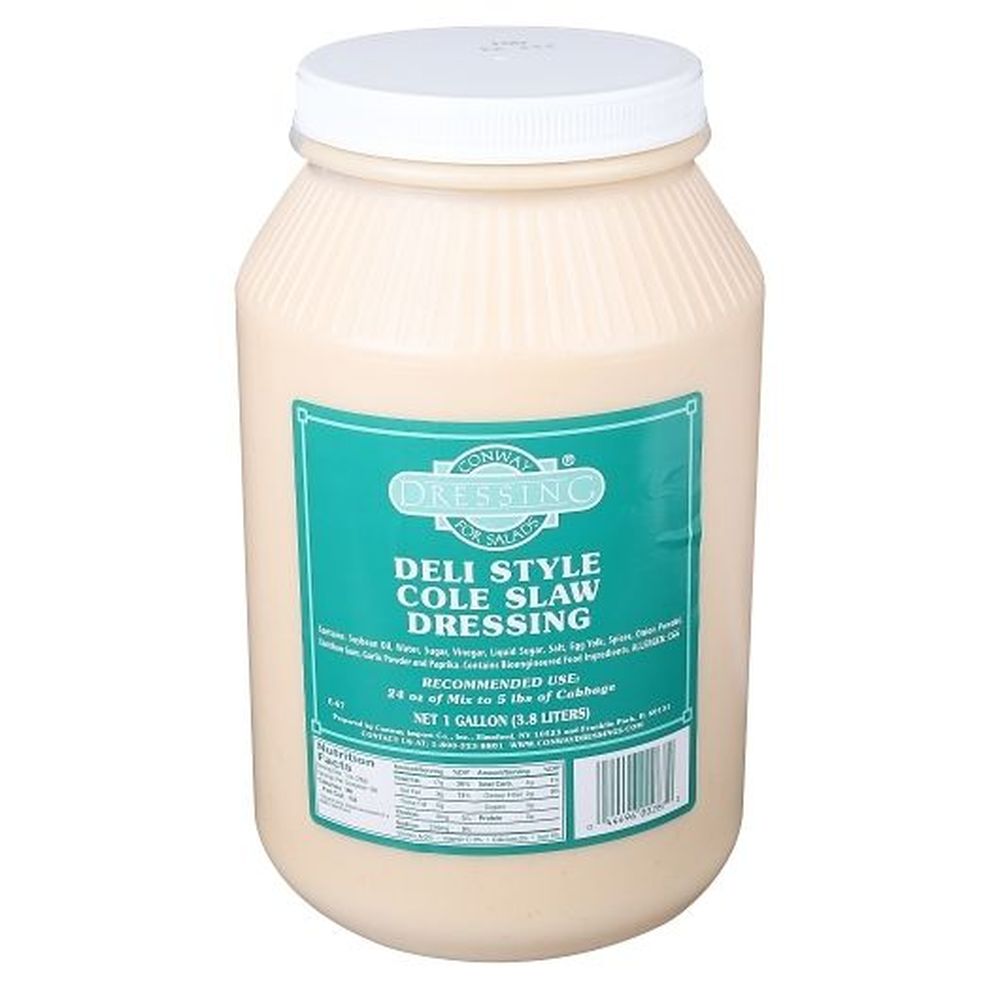 Conway Deli Style Cole Slaw Dressing, 1 Gallon -- 4 per case