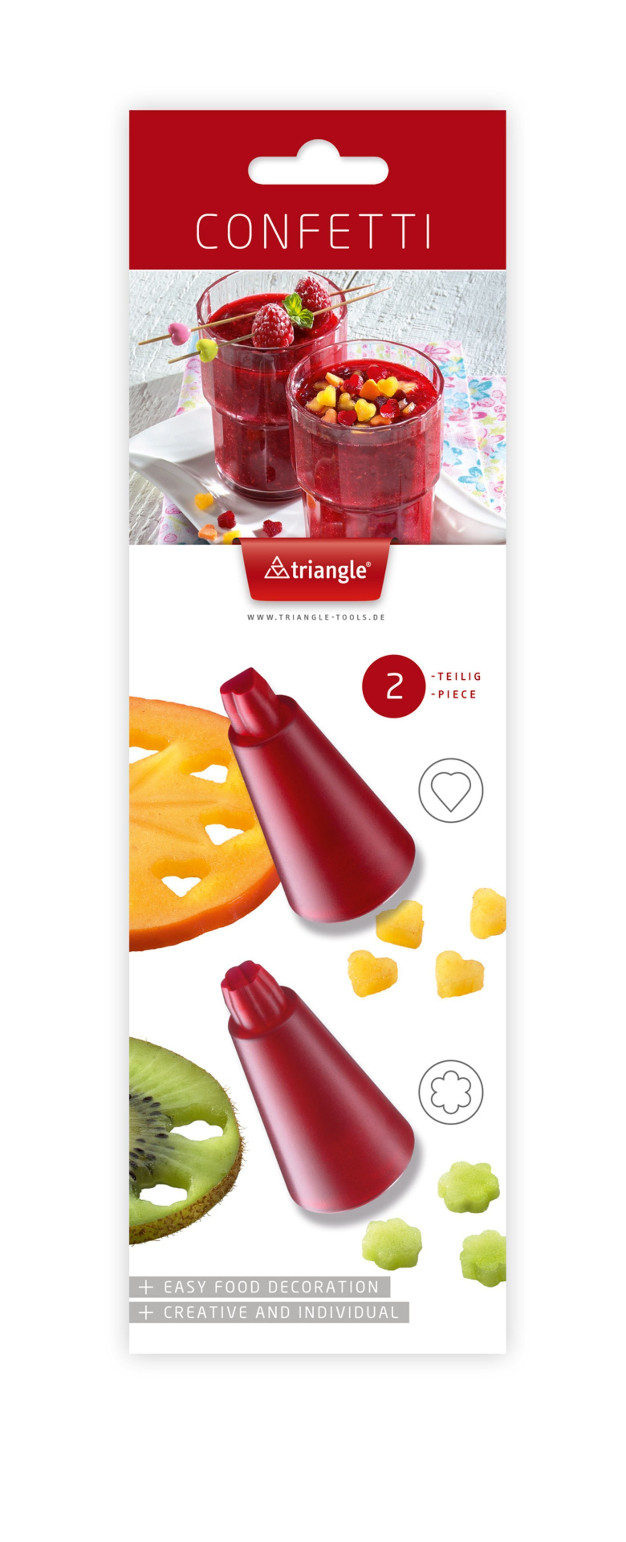 Triangle ABS Plastic Confetti Cutter Set, set of 2 | FoodServiceDirect ...