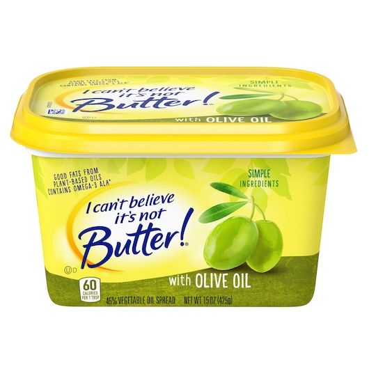 I Cant Believe Its Not Butter Regular Butter Spread with Olive Oil, 15 ...