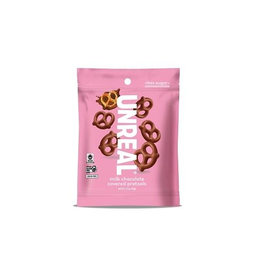 Unreal Milk Chocolate Covered Pretzels, 1.5 Ounce -- 54 per case