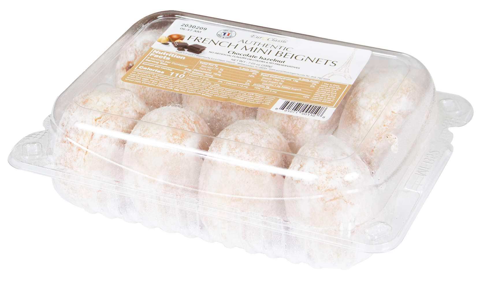 EuroClassic Chocolate Hazelnut French Mini Beignet, 7.05 Ounce -- 16 ...