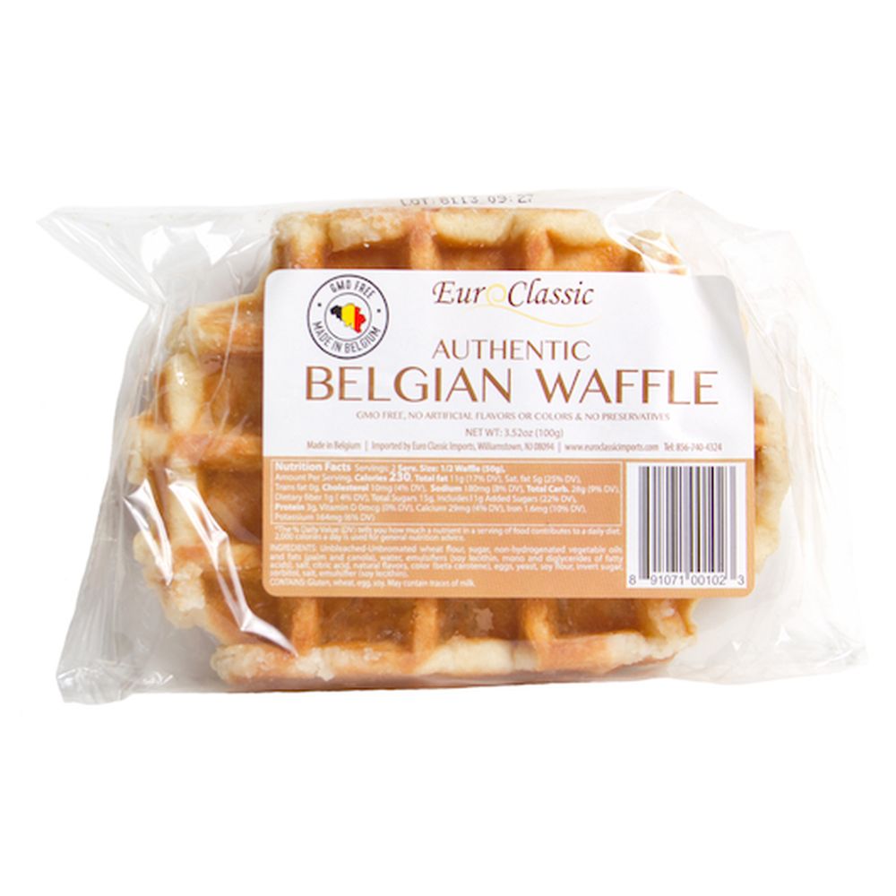 Euroclassic Authentic Sweet Belgian Waffle, 3.53 Ounce -- 24 per case ...