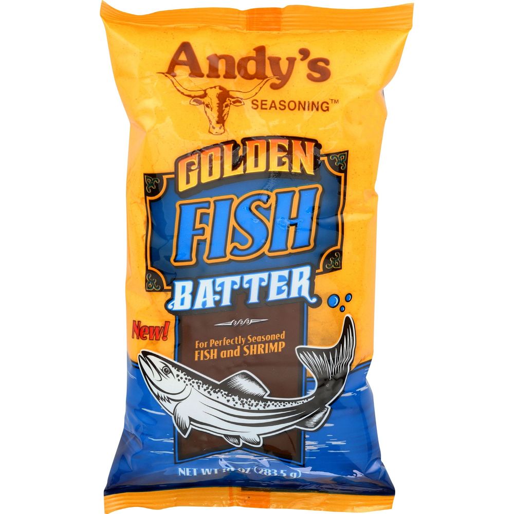 Andys Golden Fish Batter Seasoning, 10 Ounce -- 6 per case