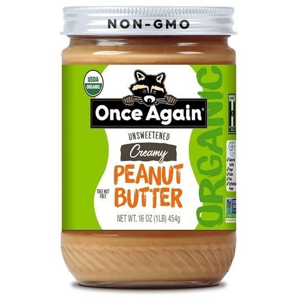 Once Again Nut Butter Organic Creamy Peanut Butter, 16 Ounce -- 6 per ...