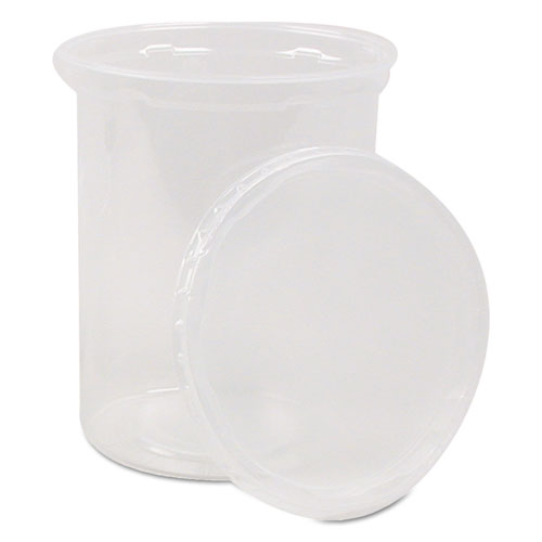 WNA Plastic Clear Deli Container and Lid, 24 Ounce Capacity -- 500 per case