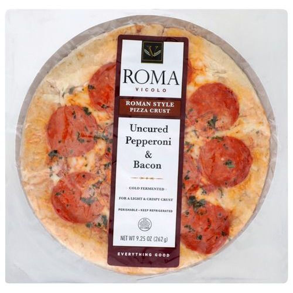 Roma Vicolo Uncured Pepperoni Bacon Pizza, 9.25 Ounce -- 14 per case ...