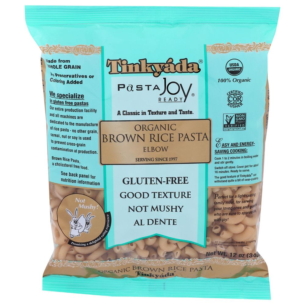 Tinkyada Organic Brown Rice Elbow Pasta, 12 Ounce