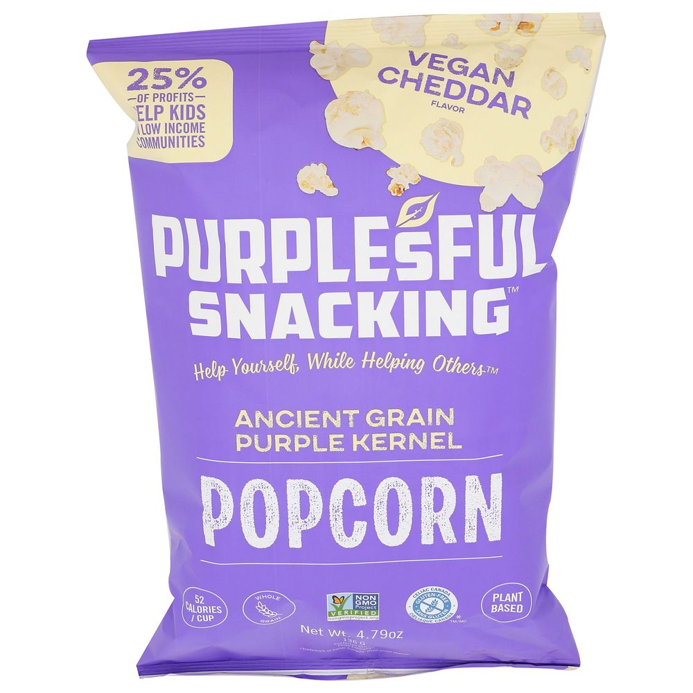 Purplesful Cheddar Popcorn, 4.79 Ounce -- 9 per case
