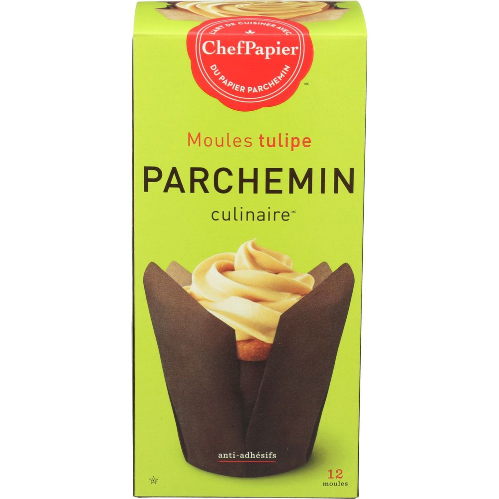 Paper Chef Tulip Parchment Baking Cup, 12 count -- 6 per case