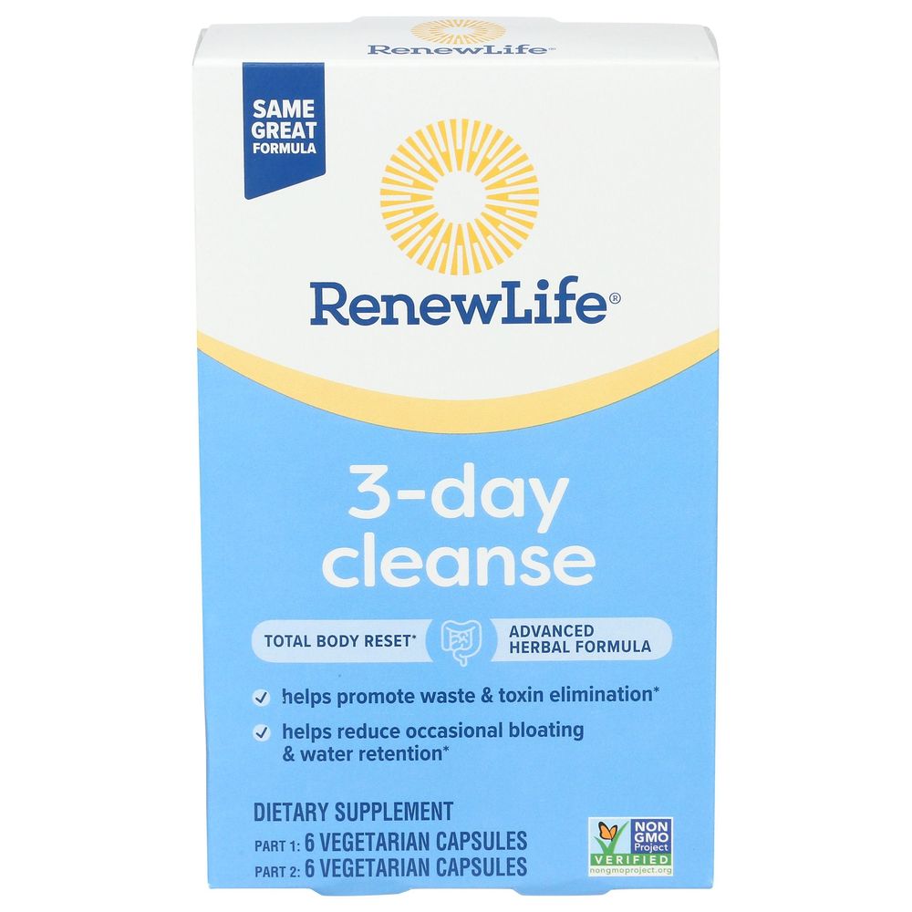 Renew Life 3 Day Total Body Reset Capsules, 12 count