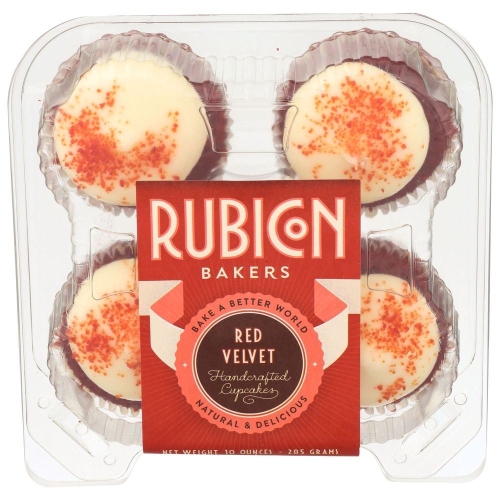Rubicon Bakers Red Velvet Cupcake, 10 Ounce -- 12 per case