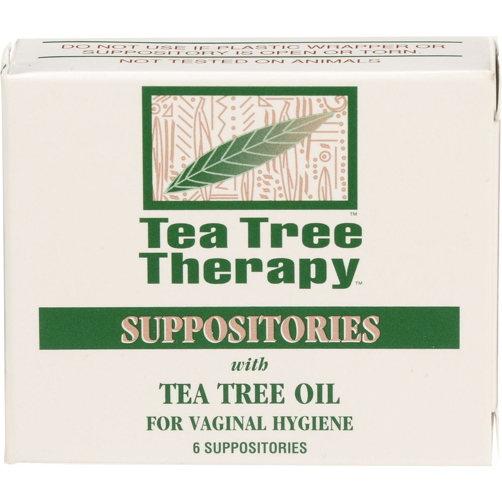 Tea Tree Therapy Suppositories with Tea Tree Oil, 6 count ...