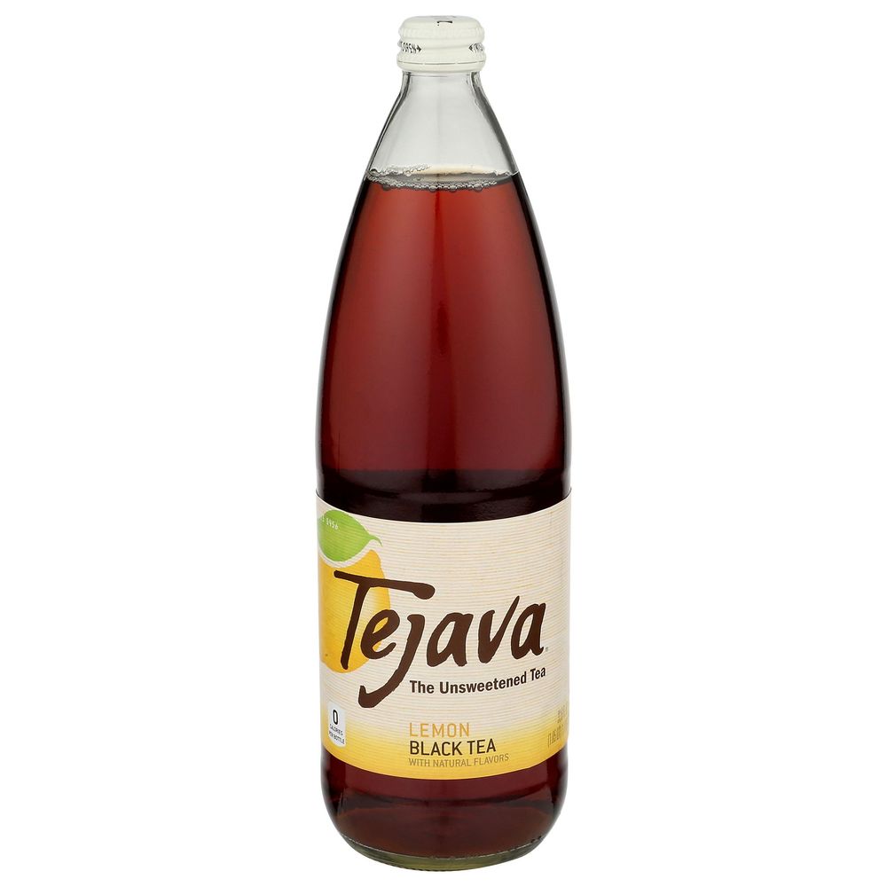 Tejava Lemon Unsweetened Black Tea, 1 Liter -- 12 per case