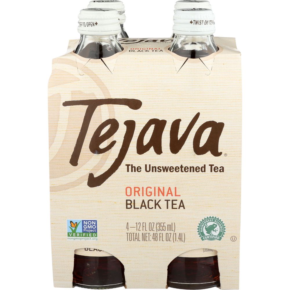 Tejava Original Unsweetened Black Tea, 48 Fluid Ounce -- 6 per case