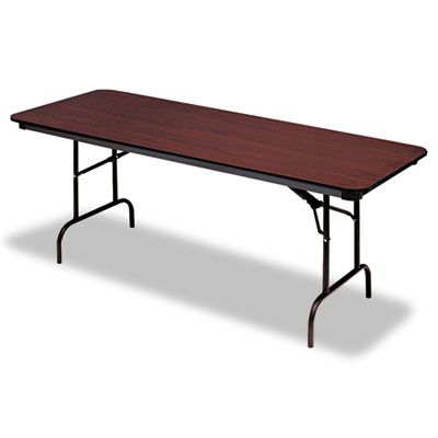 Iceberg Premium Wood Laminate Folding Table, Rectangular, 72w x 30d x ...