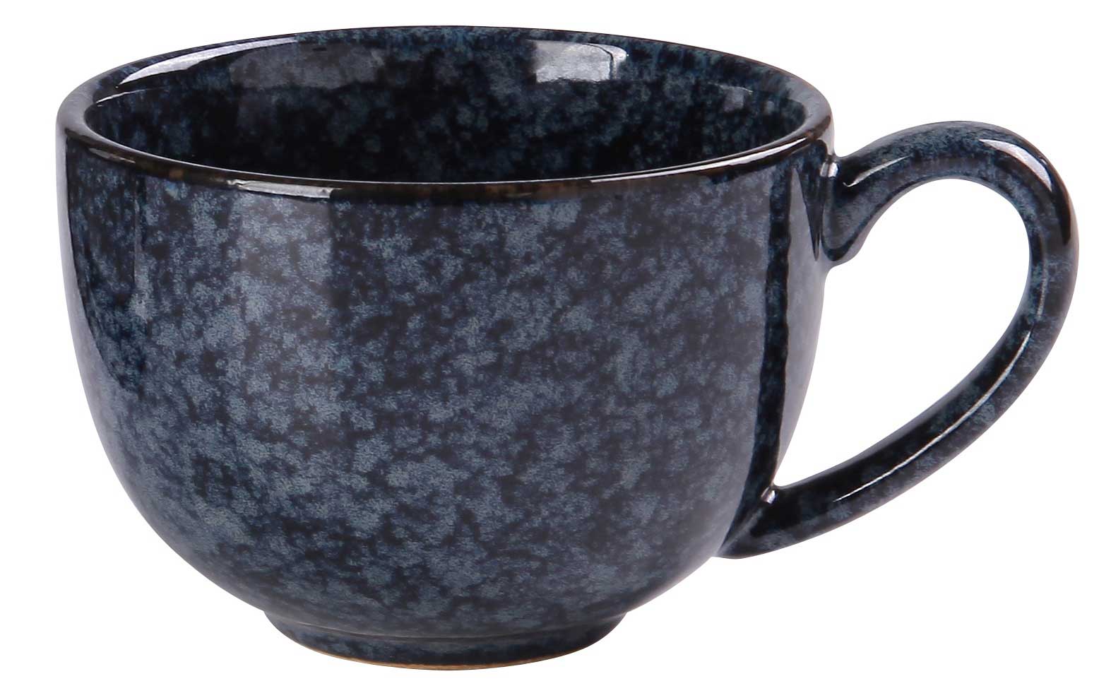 Yanco Blue Star Color Glazed Porcelain Blue Coffee Cup, 8 Ounce -- 36 ...