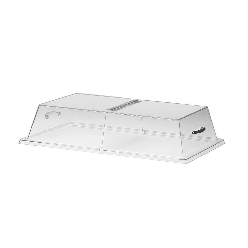 Cal-Mil Clear Standard Rectangular Bakery Tray Cover with Center Hinged ...