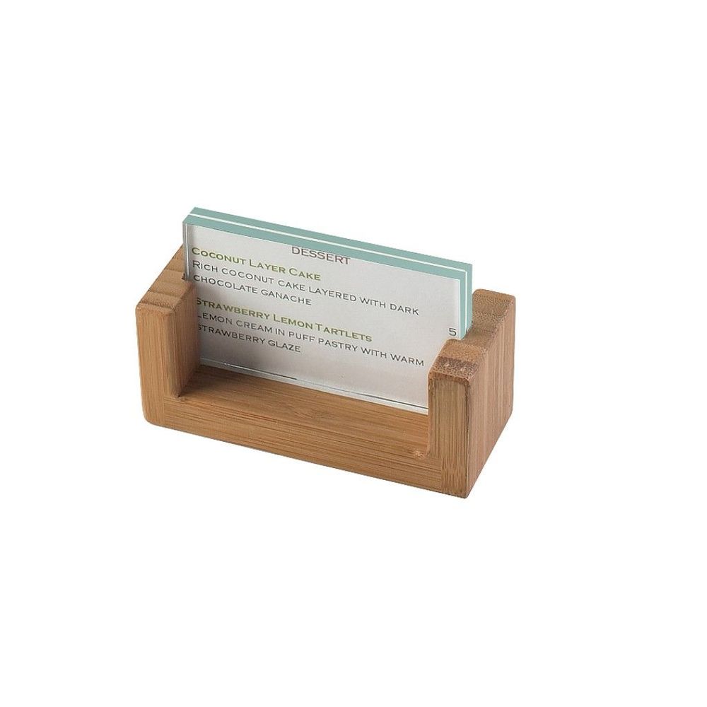 Cal-Mil Bamboo U Frame Table Top Card Holder, 3.5 x 1 x 2 inch