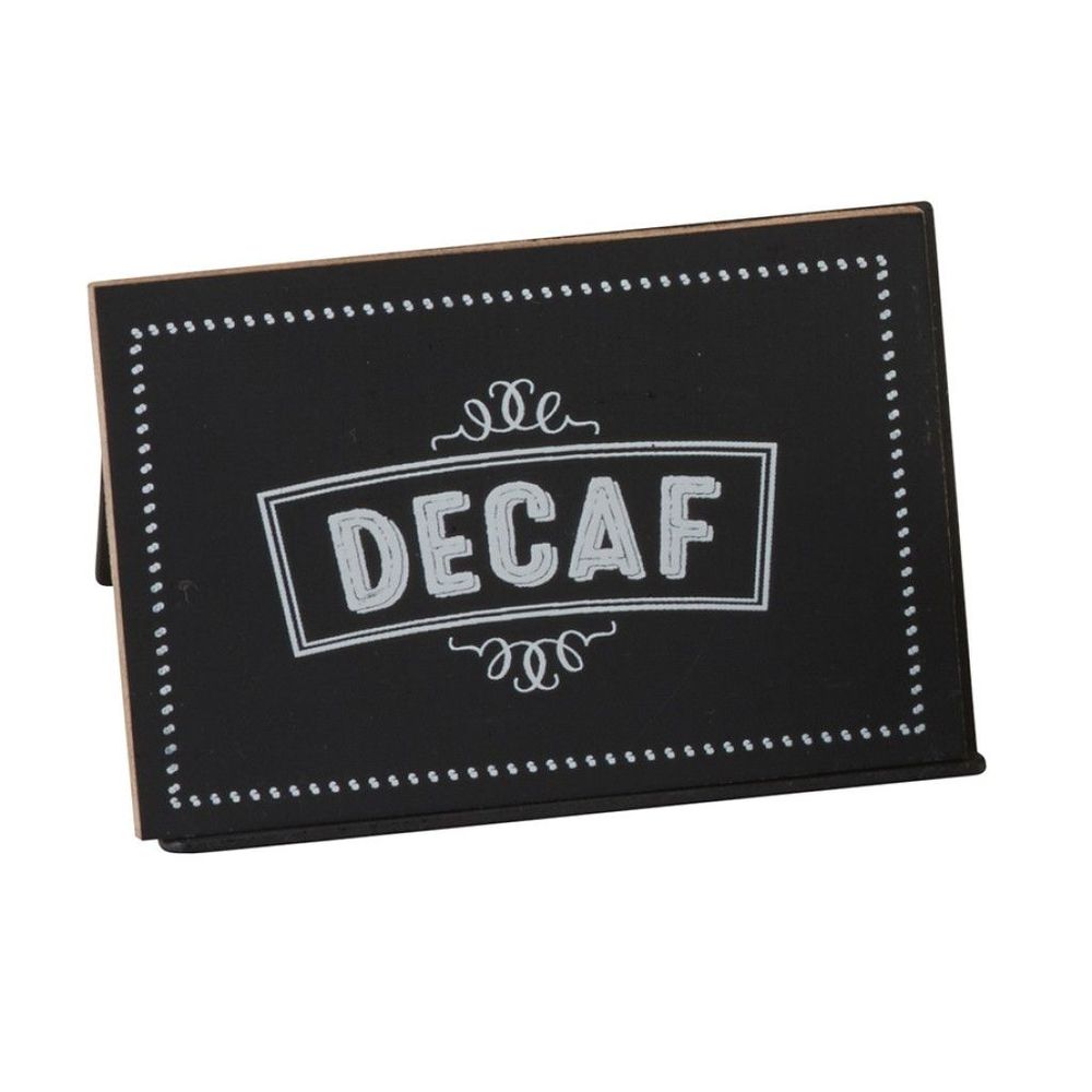 Cal-Mil Chalkboard Beverage Sign with Decaf Print, 3 x 2 x 2 inch