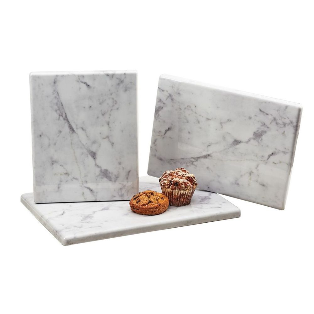 Cal-Mil Carrara Marble Melamine Serving Board, 15 x 13 x 1/2 inch -- 3 ...