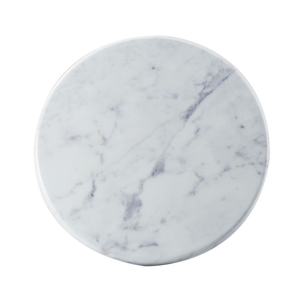 Cal-Mil Carrara Marble Melamine Tray, 15 inch Dia x .75 inch