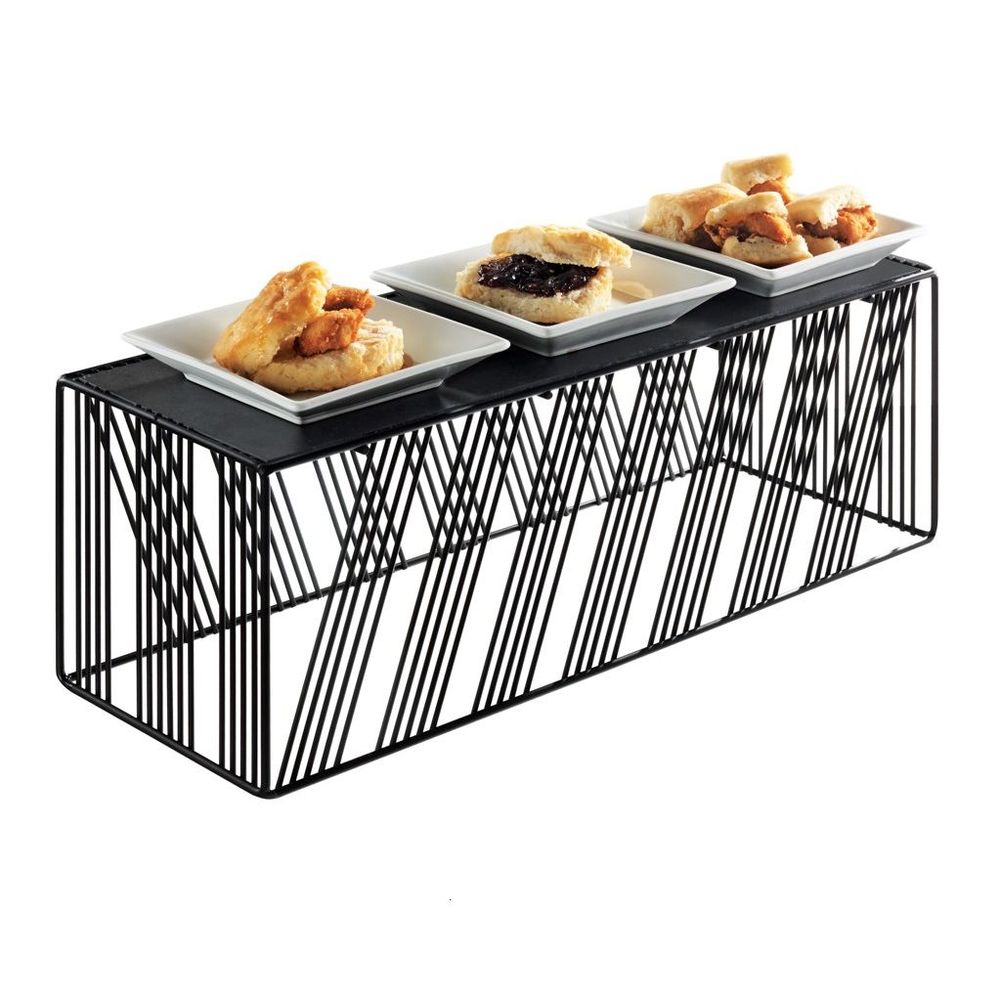 Cal-Mil Portland Black Rectangular Riser, 20.125 inch Width x 7 inch ...