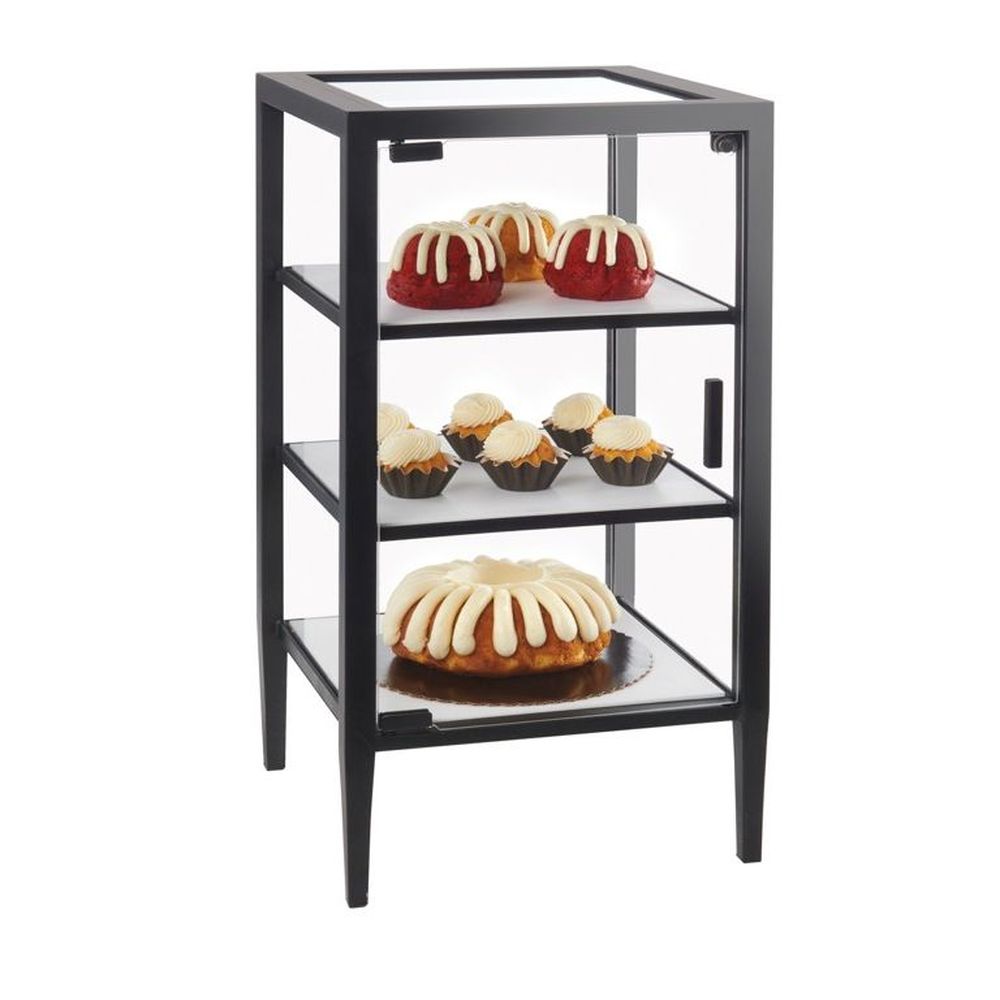 Cal-Mil Monterey Black Powder Coated Metal Frame Bakery Display Case ...