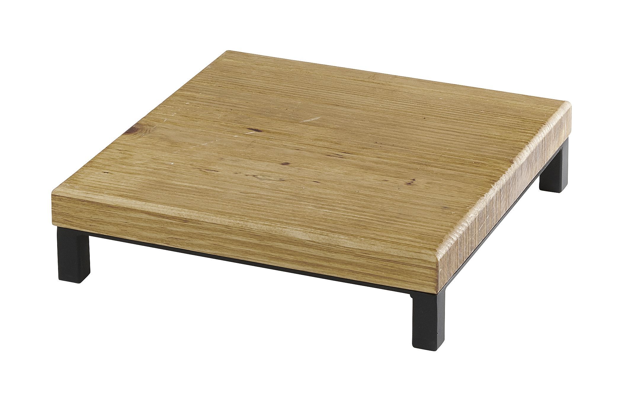 Cal Mil Madera Square Wood Riser, 12 inch Width x 12 inch Depth x 3 inch Height ...