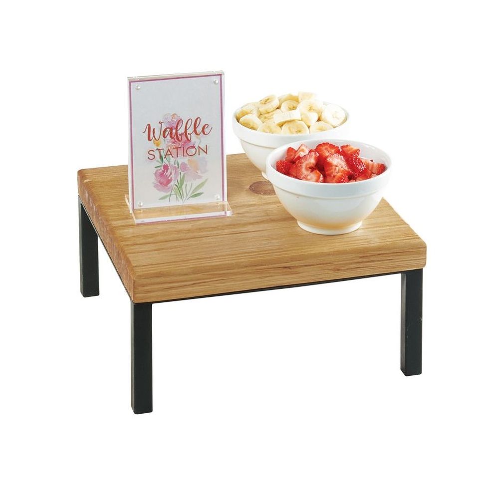 Cal-Mil Madera Square Wood Riser, 12 inch Width x 12 inch Depth x 6 ...