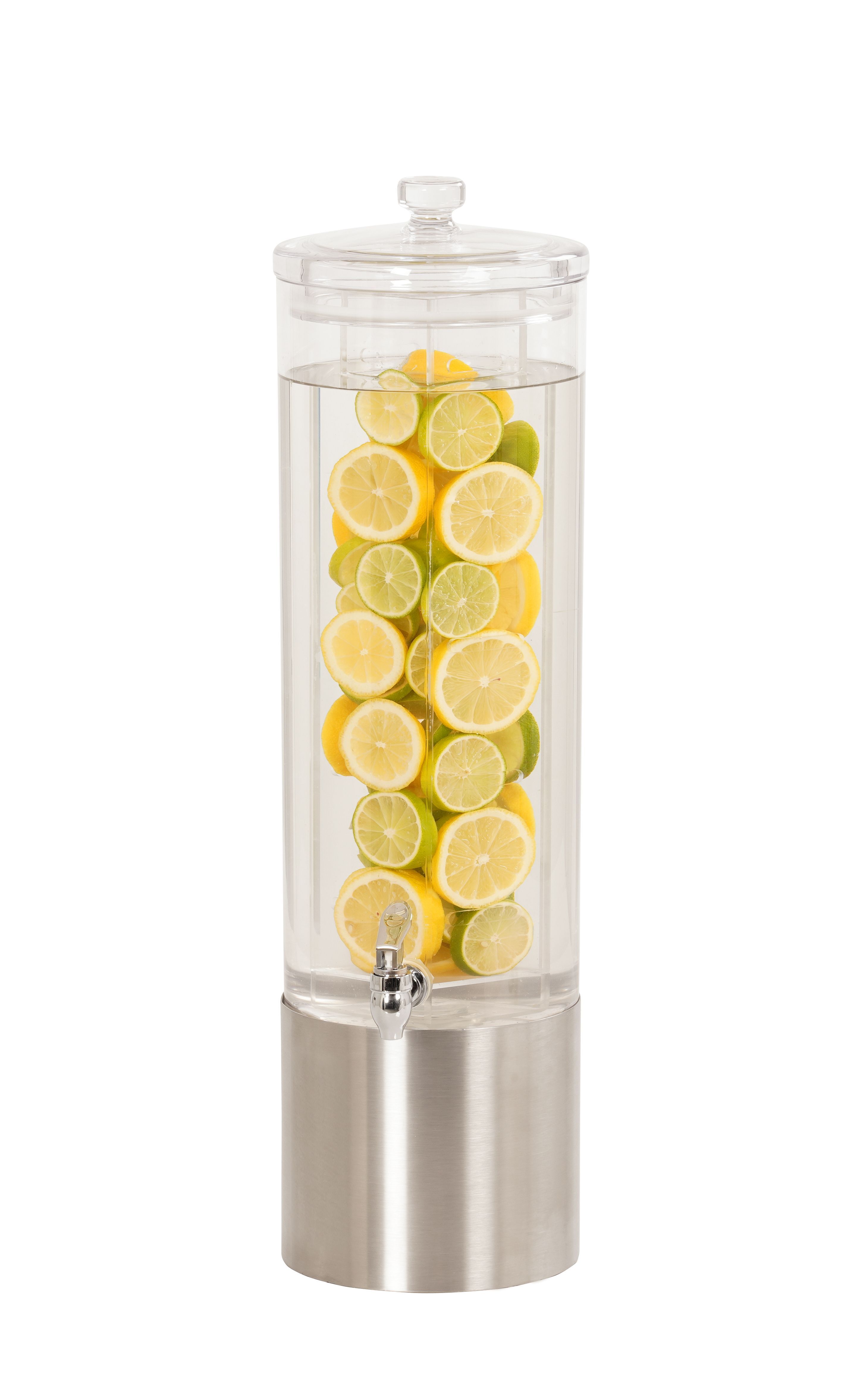 Cal Mil Stainless Steel Round Beverage Dispenser with Infusion Chamber ...