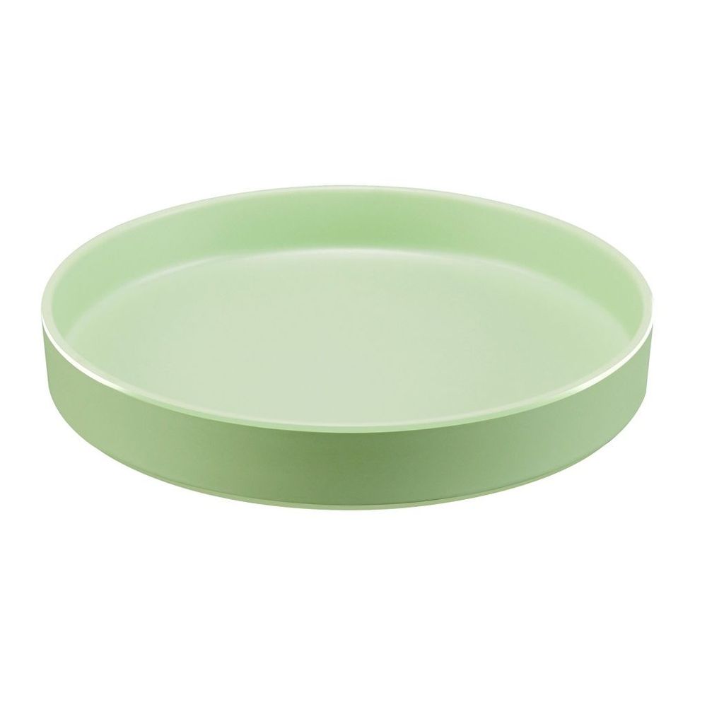 Cal-Mil Hudson Matcha Raised Rim Melamine Plate, 12 inch Dia. x 1.5 ...