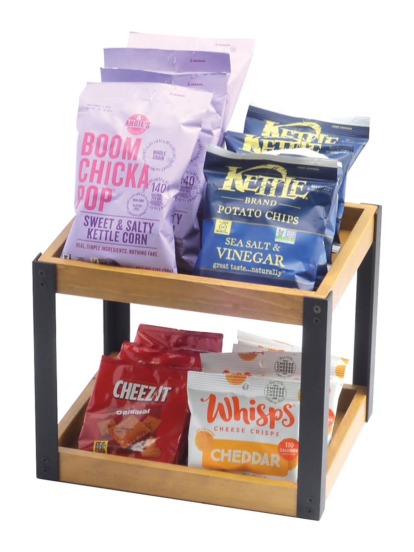 Cal Mil Madera 2 Tier Visual Merchandiser, 10 inch Width x 12 inch ...