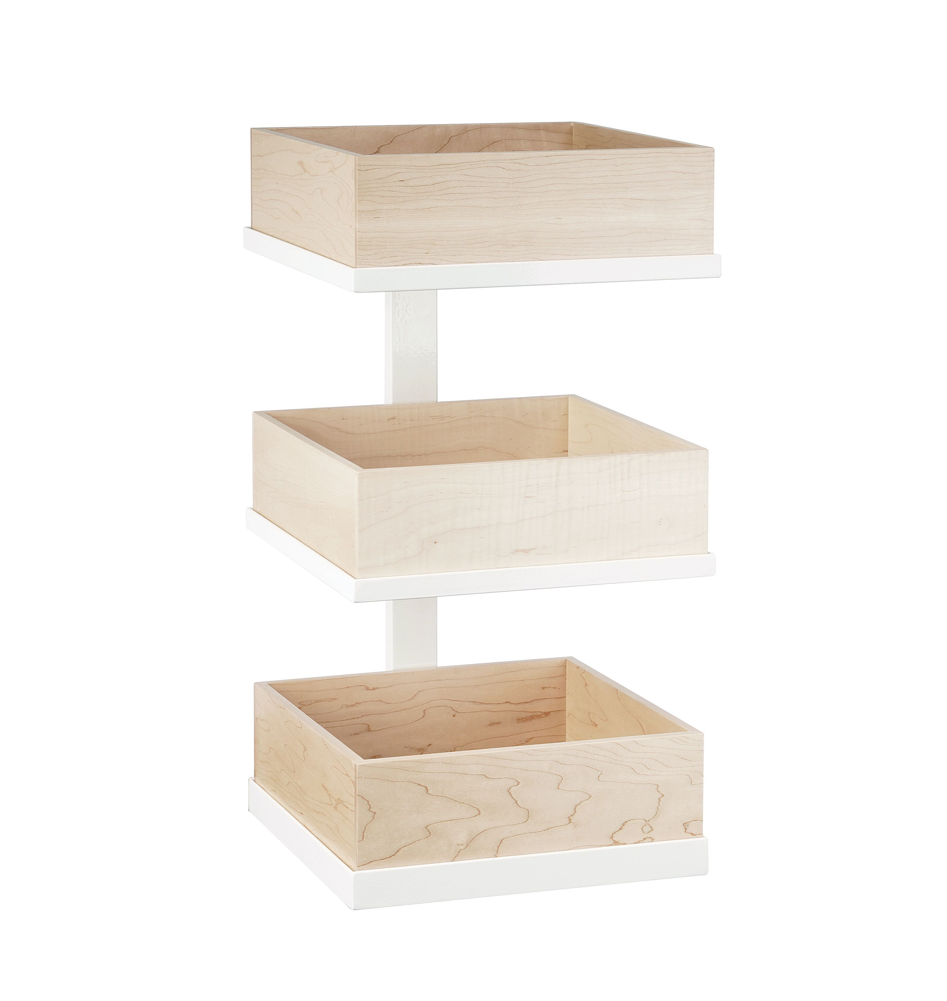 Cal Mil 3-Tier White Metal Merchandising Stand, 12.5 inch Width x 13.25 ...
