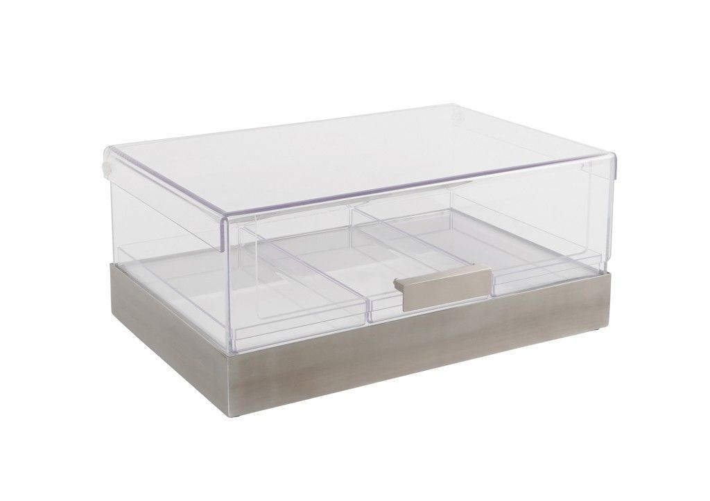 Cal Mil Display Bin with Stainless Steel Base, 19 inch Width x 12 inch ...