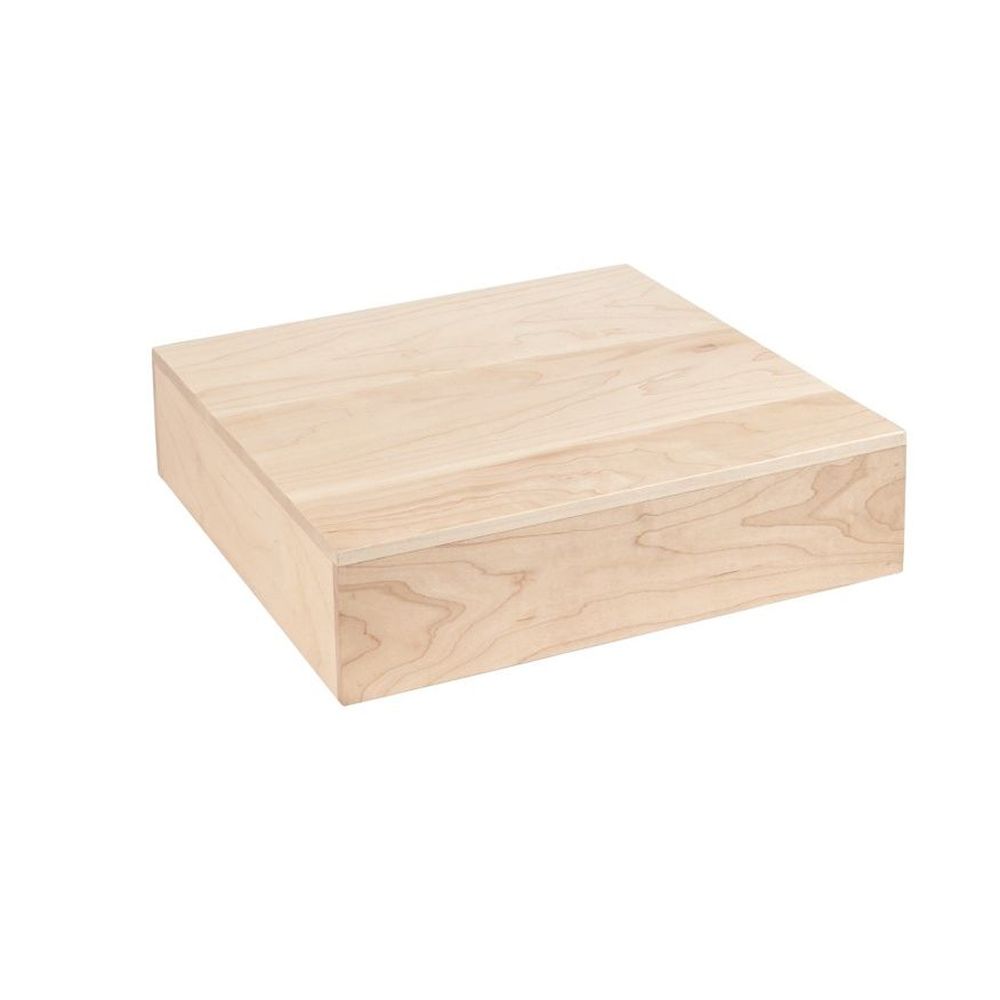 Cal-Mil Blonde Square Riser, 12 inch Width x 12 inch Depth x 3 inch Height