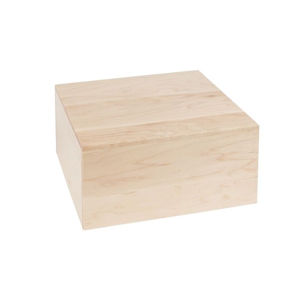 Cal-Mil Blonde Square Riser, 12 inch Width x 12 inch Depth x 6 inch Height