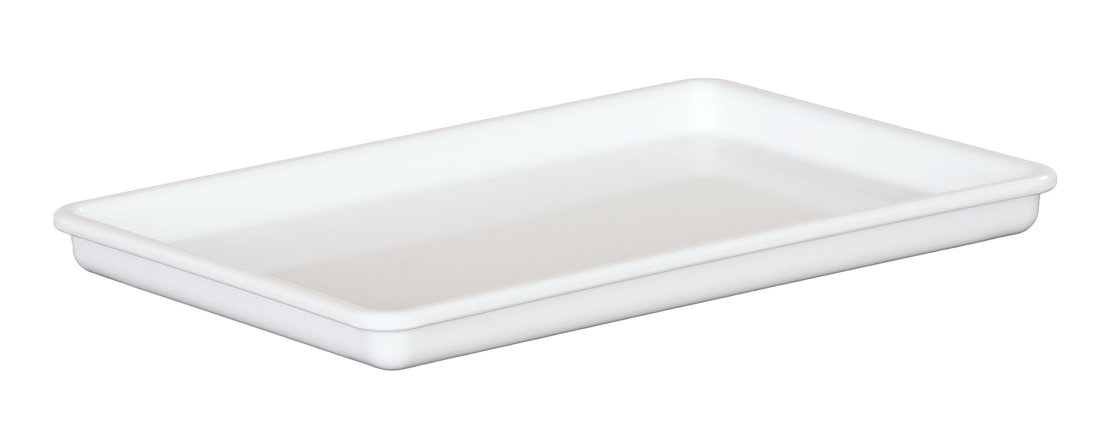Cal Mil White Melamine Tray, 13 inch Width x 9 inch Depth x 1 inch ...
