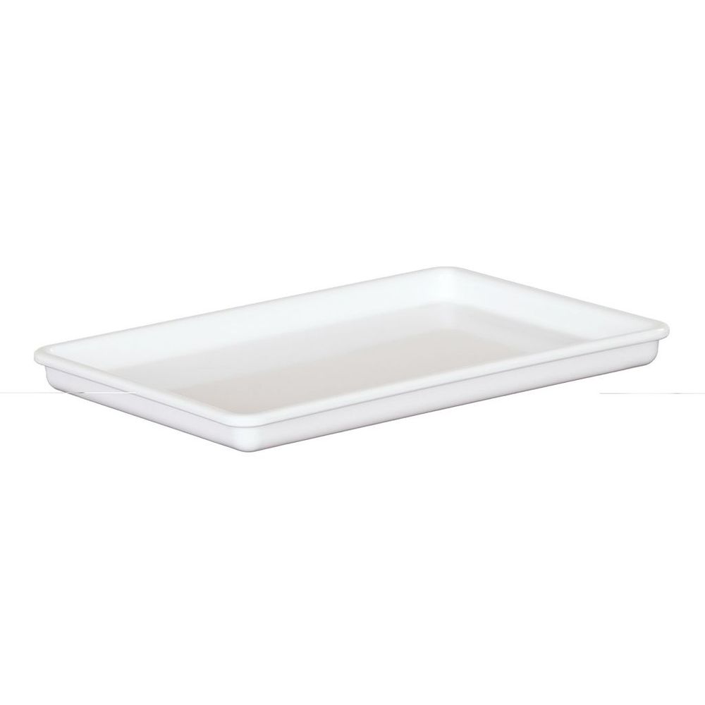 Cal-Mil White Melamine Tray, 13 inch Width x 9 inch Depth x 1 inch Height