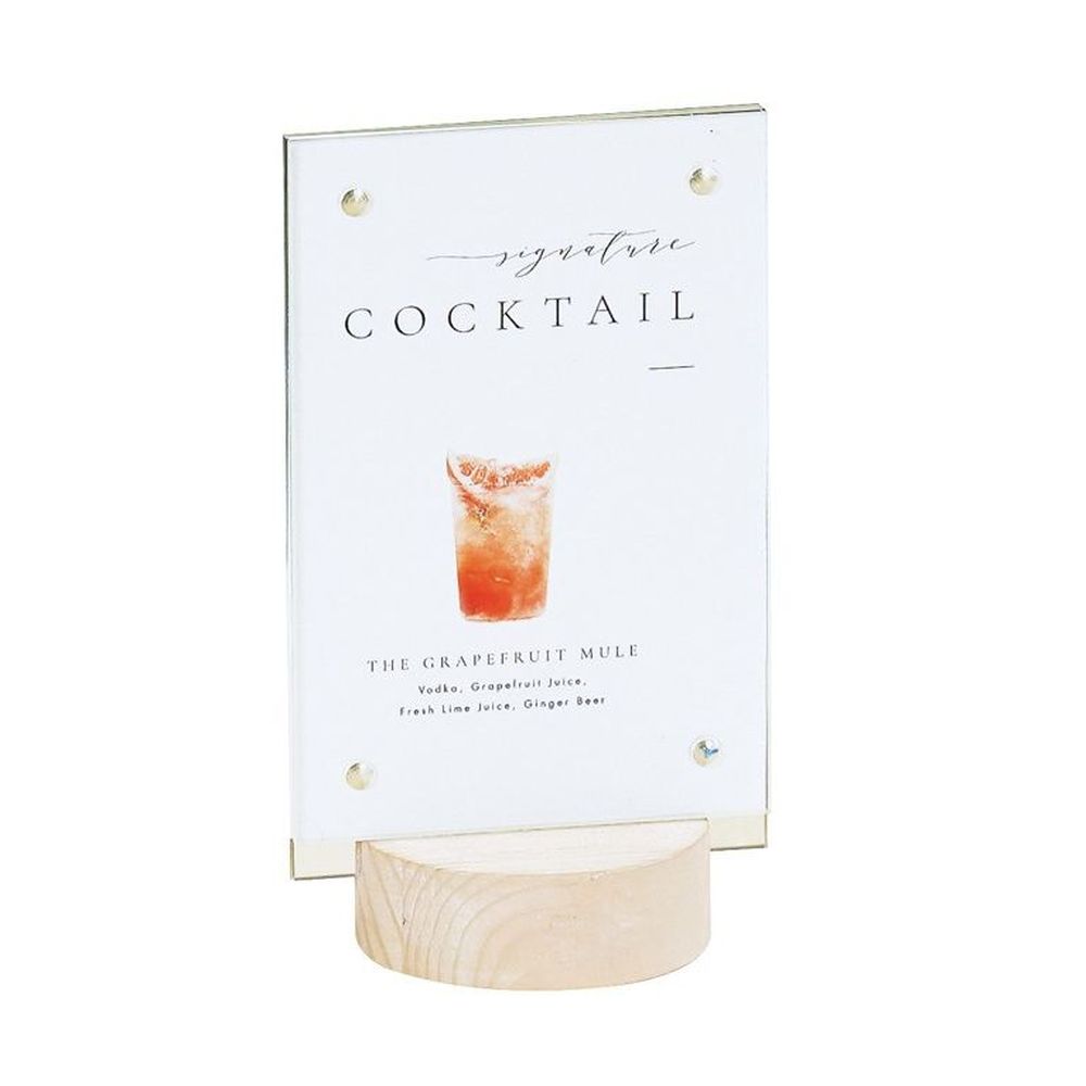 Cal-Mil Newport 4 x 6 inch Card Holder, 3 x 4 x 7.13 inch -- 6 per case