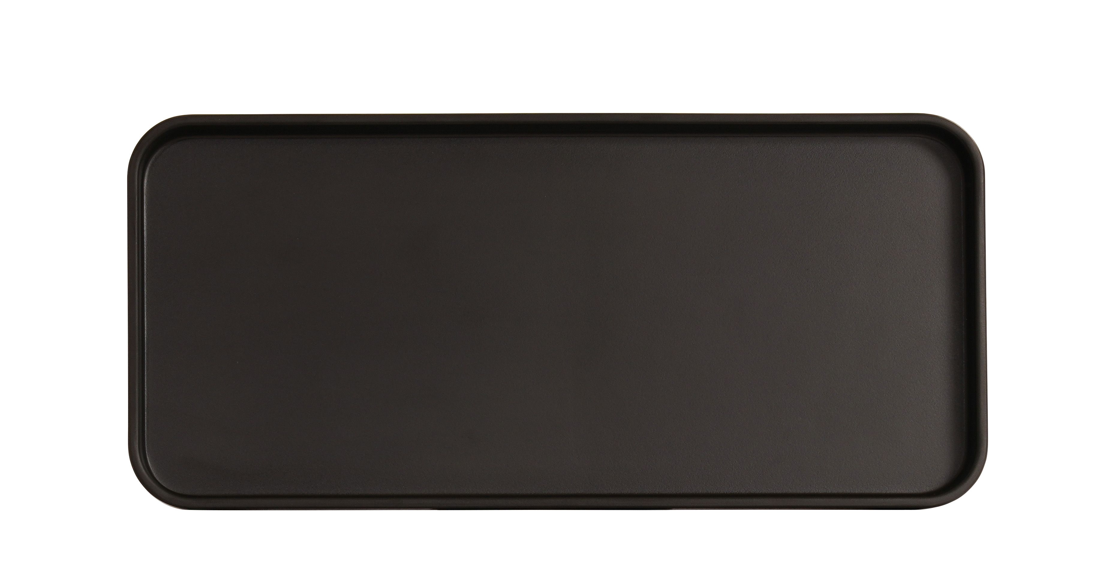 Cal Mil Hudson Black Melamine Tray, 6 inch Width x 13 inch Depth x 1 ...